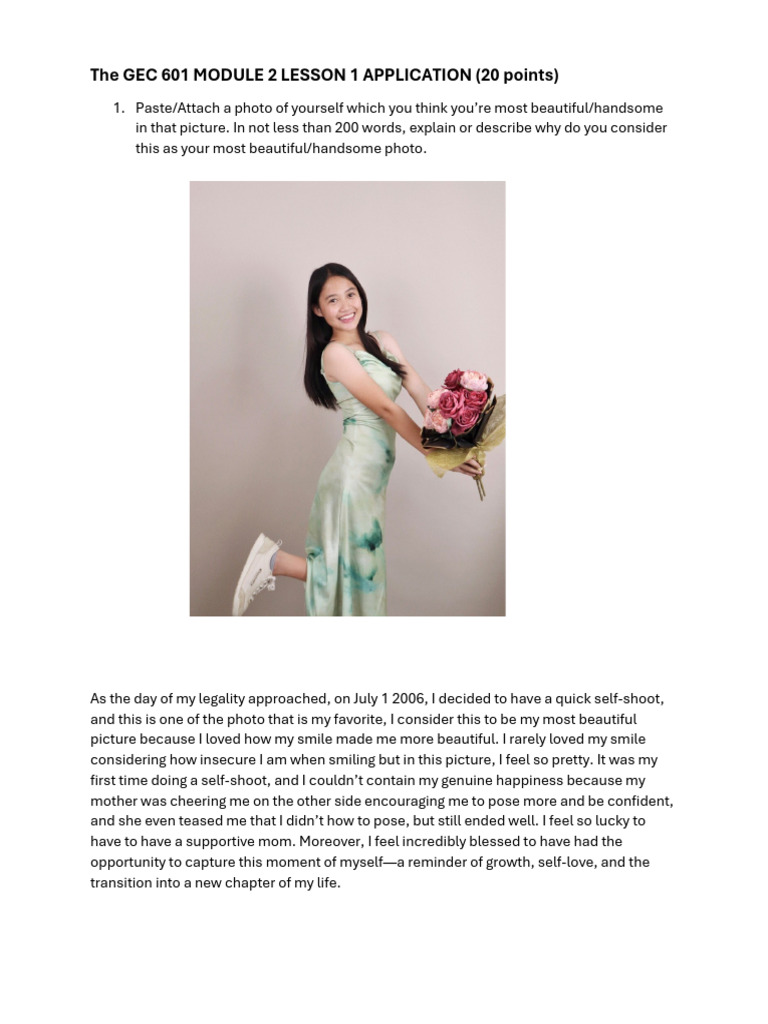 GEC 601-APPLICATION-Danica Legreso | PDF