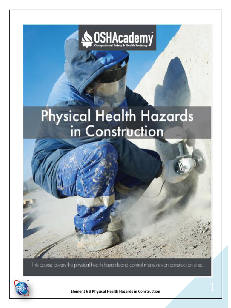 6.physical Health Hazards in Construction | PDF | Radiation | Ionizing ...