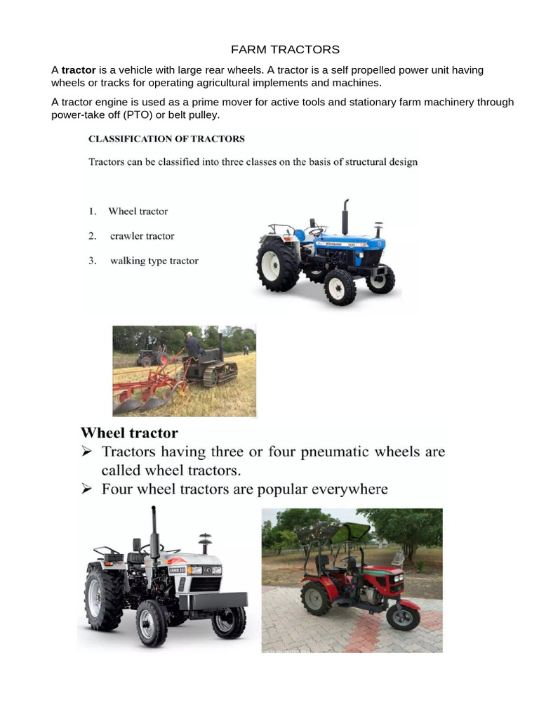 Farm Tractors | PDF