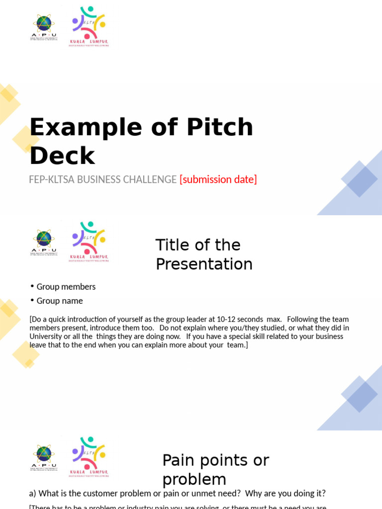 Example of Pitch Deck | PDF | Software As A Service | Business