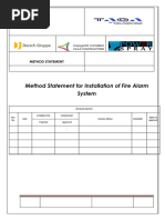 Method Statement & Risk Assessment - Installation of Firefighting Works | PDF | Pipe (Fluid ...