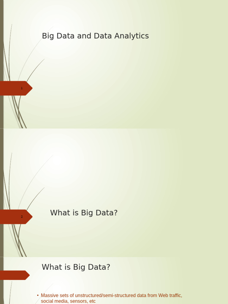 Big Data and Data Analytics | PDF | Level Of Measurement | Analytics