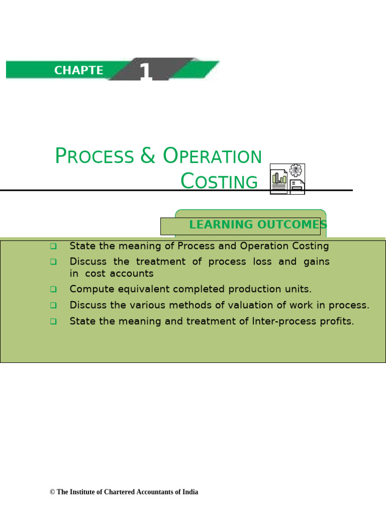 Process & Operating Costing | PDF | Debits And Credits | Expense