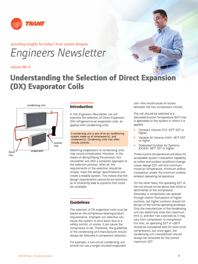 Understanding The Selection of Direct Expansion (DX) Evaporator Coils ...