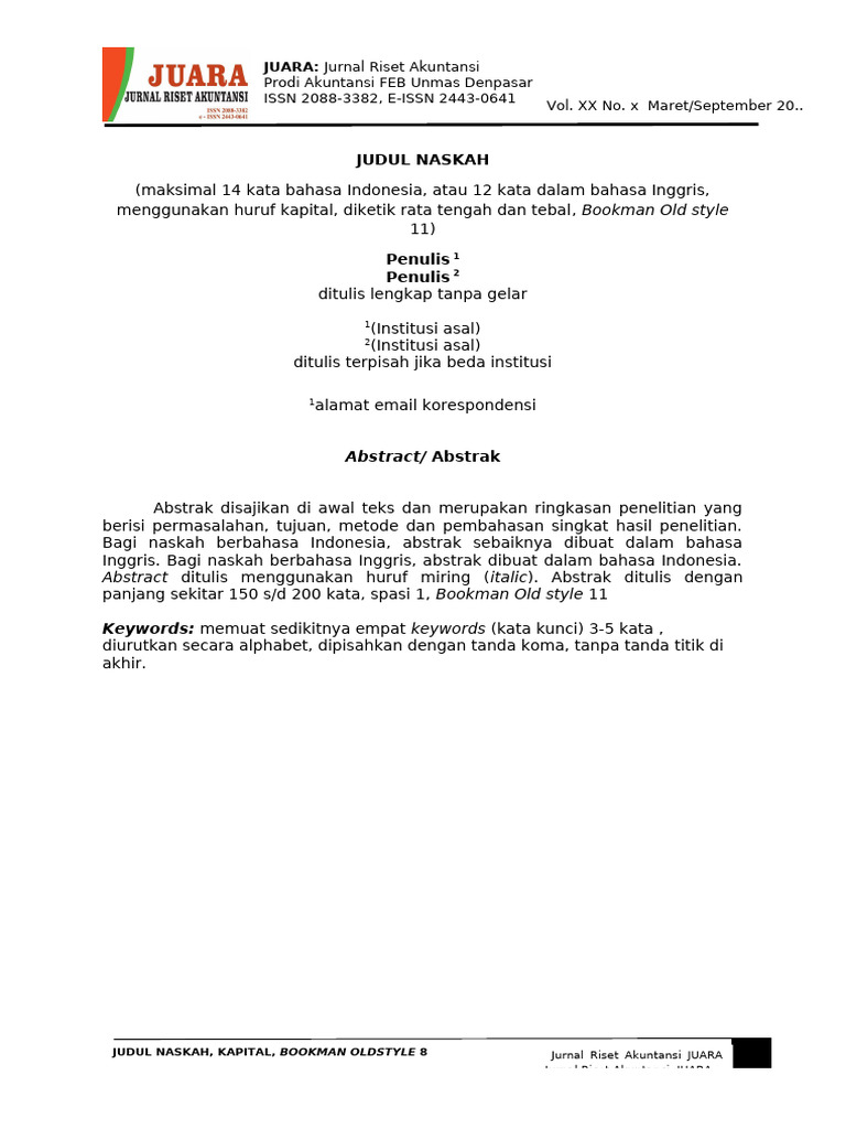 Template Juara in Word Fix | PDF