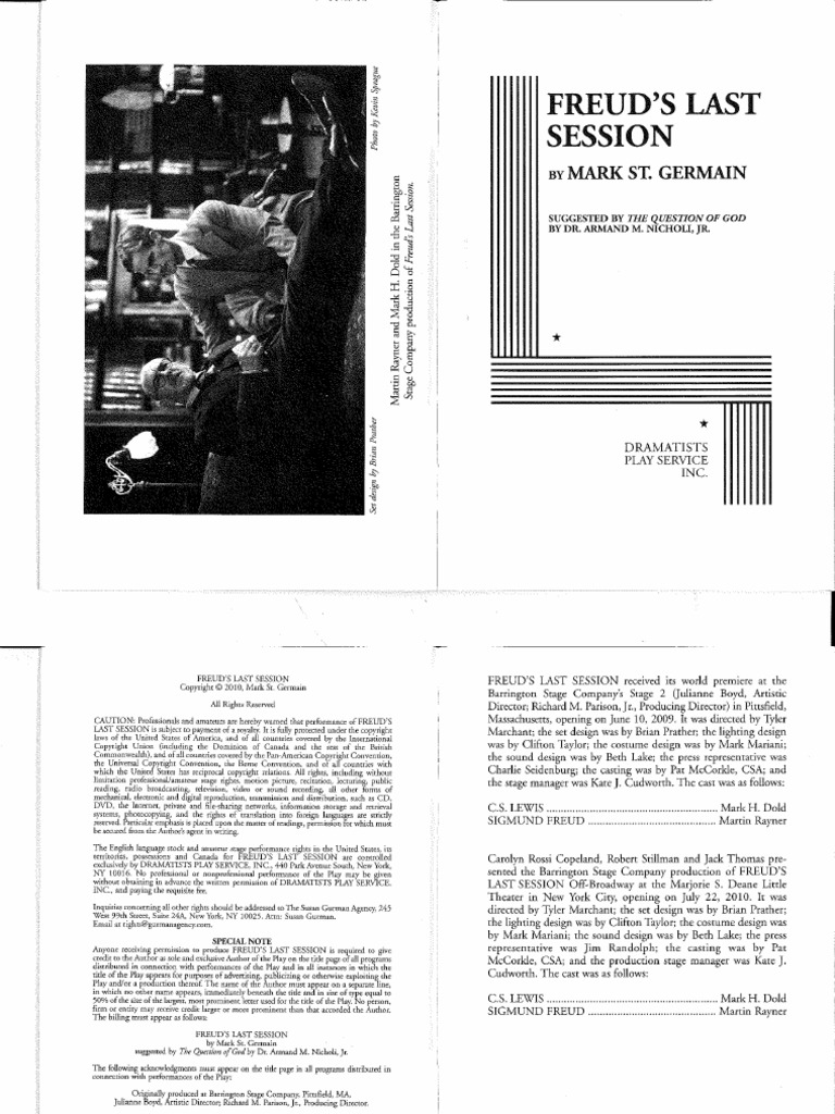 Freud - S Last Session by Mark St. Germain | PDF