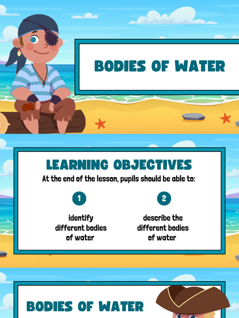 Bodies of Water Education Presentation | PDF | Social Science | Travel