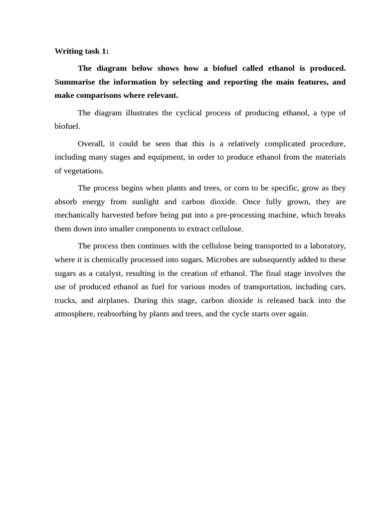 Ethanol Production Process Explained | PDF | Ethanol | Biofuel