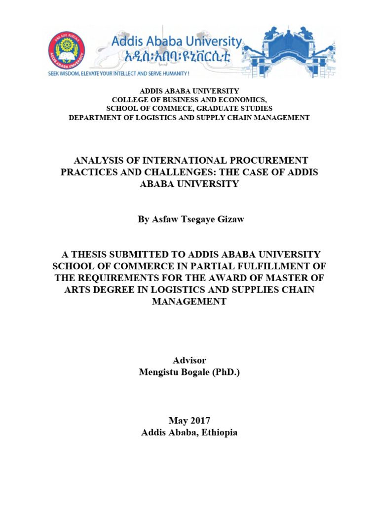 Asfaw Tsegaye | PDF | Procurement | Capital (Economics)