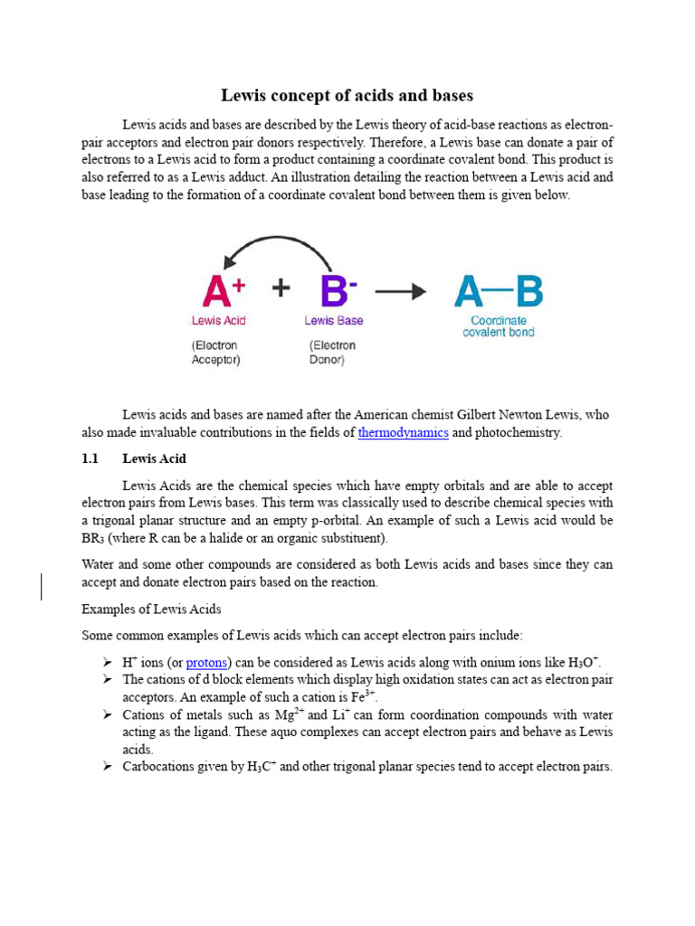 HSAB Concept | PDF | Acid | Chemical Reactions