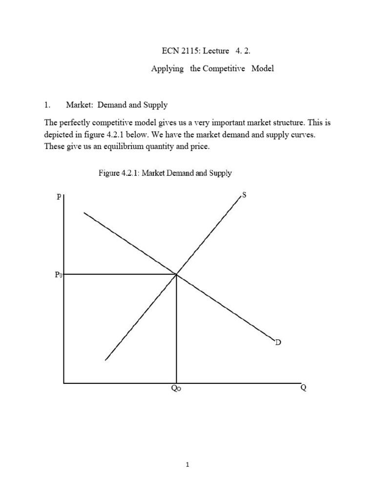 ECN 2115 Lecture 4 - 2 Application of PC | PDF | Economic Surplus | Elasticity (Economics)