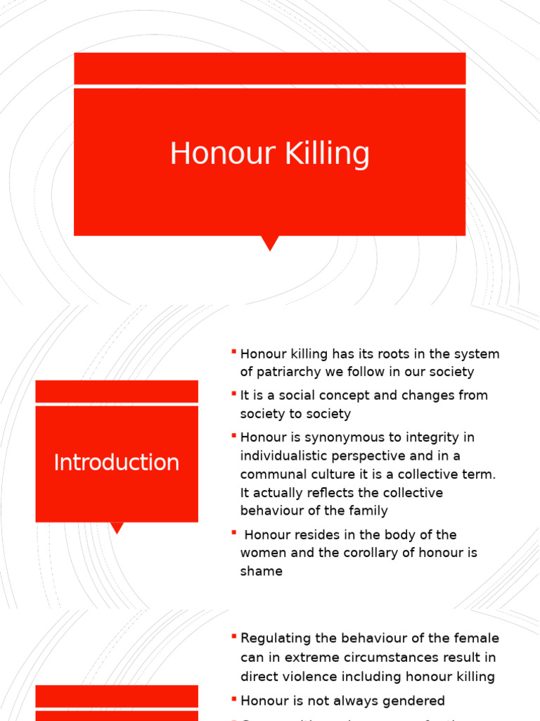 Honor Killings | PDF | Crime & Violence | Crimes