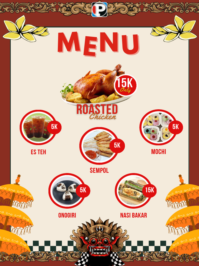 Pamflet Menu Bazzar | PDF