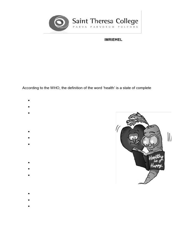 Home Economics Exam: Health & Nutrition | PDF | Diet & Nutrition ...