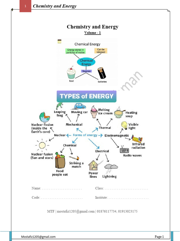 Chemistry and Energy Class Note | PDF | Electrolyte | Ion