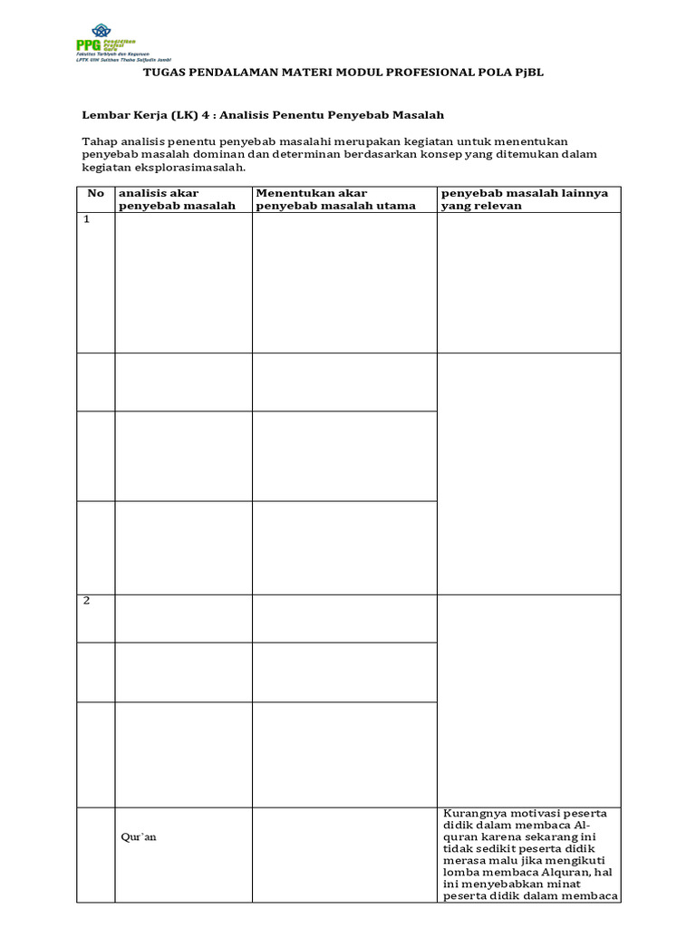 LK 4 Tugas PJBL Profesional 2024 | PDF