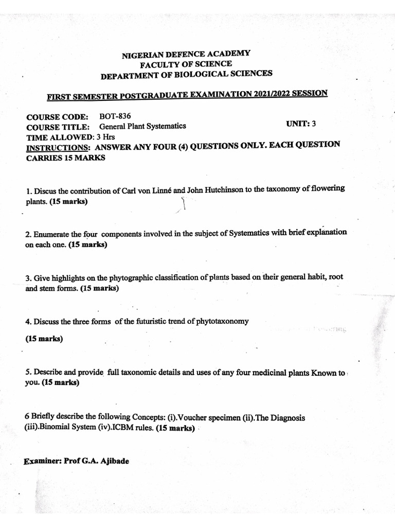 Past Questions Nda | PDF