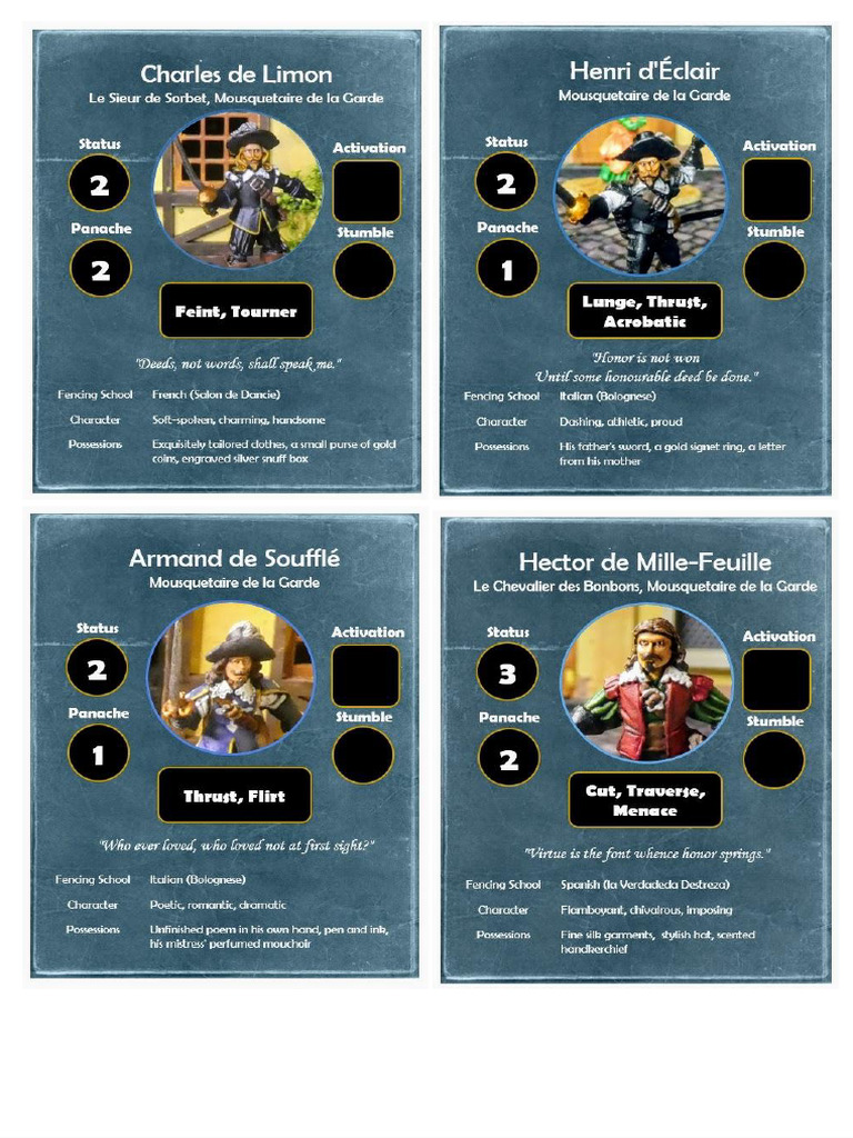 FB Character Cards | PDF