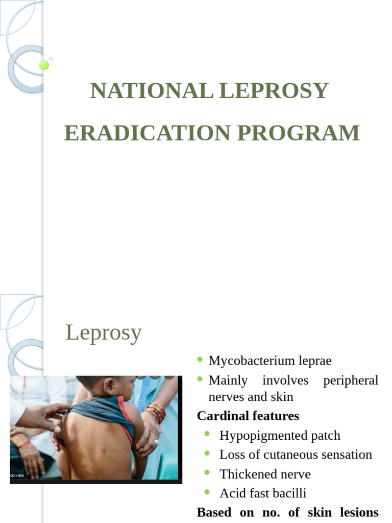 National Leprosy Eradication Program Overview | PDF | Leprosy | Diseases And Disorders