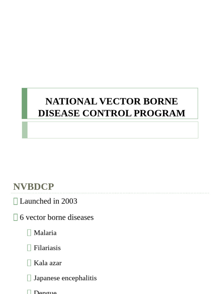 National Vector Borne Disease Control Strategies | PDF | Malaria ...