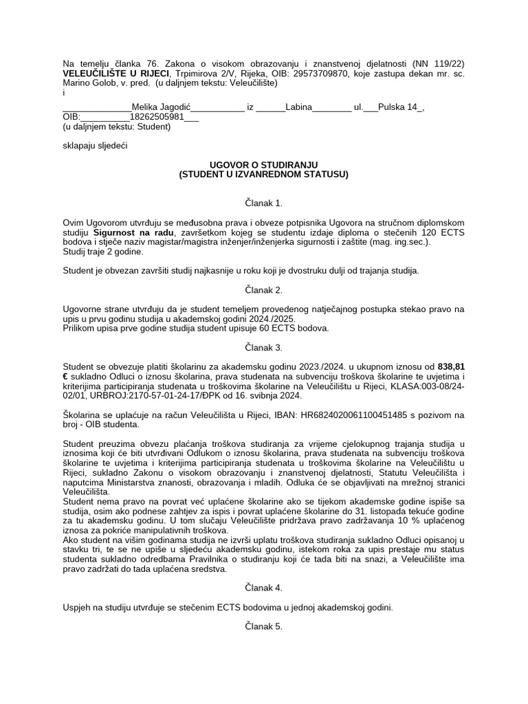 Sigurnost Na Radu Izvanredni | PDF