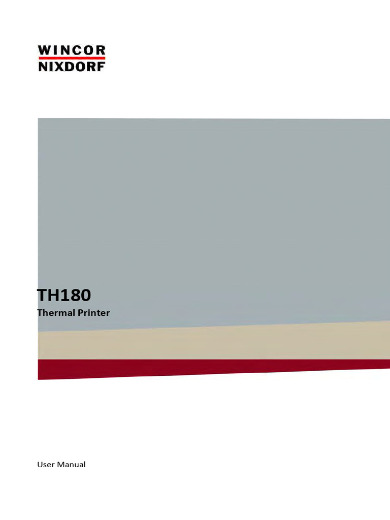 TH180 Operating Manual English | PDF | Electrical Connector | Printer ...