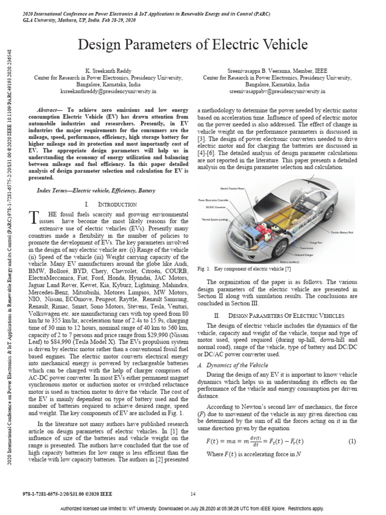 EV Inverter Design Parameters Analysis | PDF | Power Inverter ...