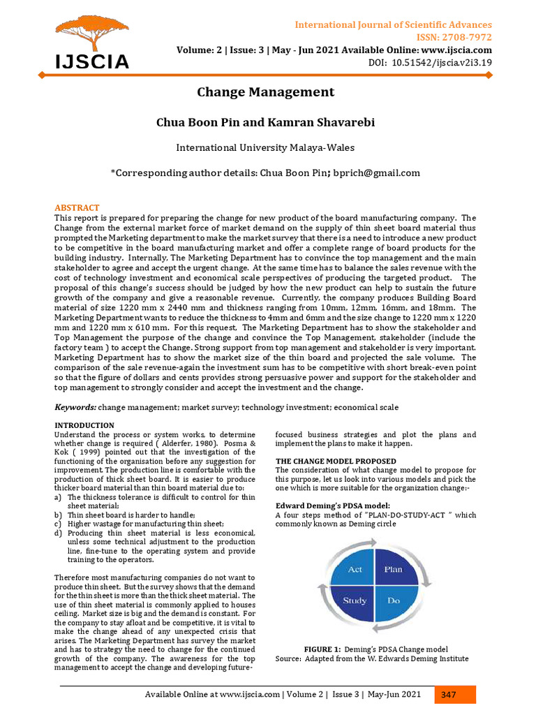 Change_Management | PDF | Change Management | Business