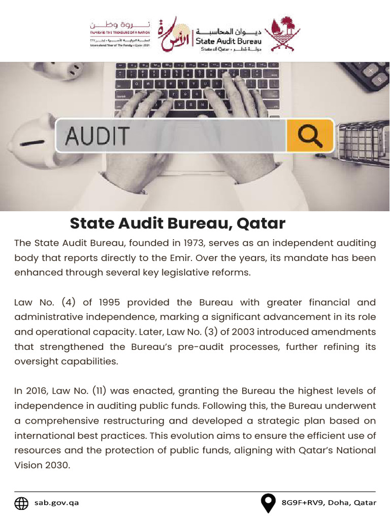 State Audit Bureau of Qatar Overview | PDF | Audit | Business