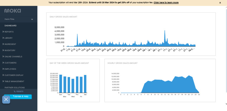 Moka POS Dashboard Overview | PDF | Information Technology