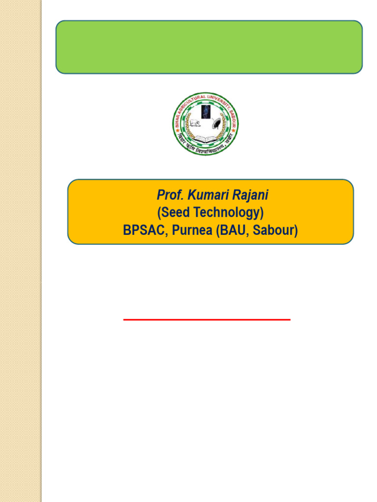Genetic Purity Testing Pdf Cultivar Crops