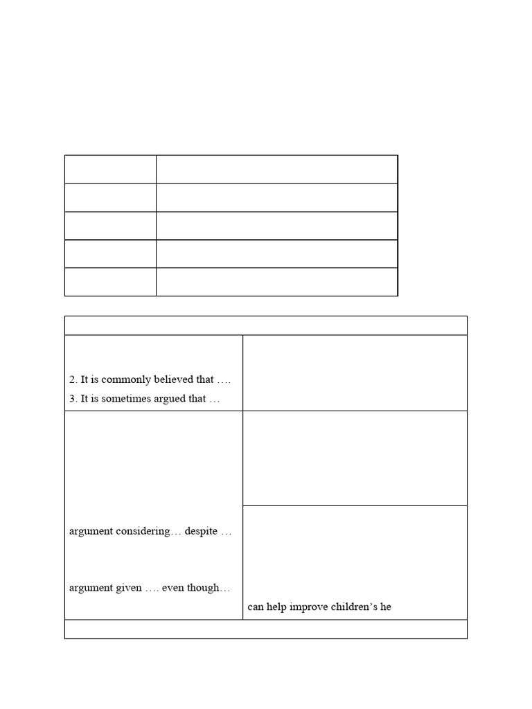 Ielts Opinion Essay Structure Guide Pdf Argument Essays