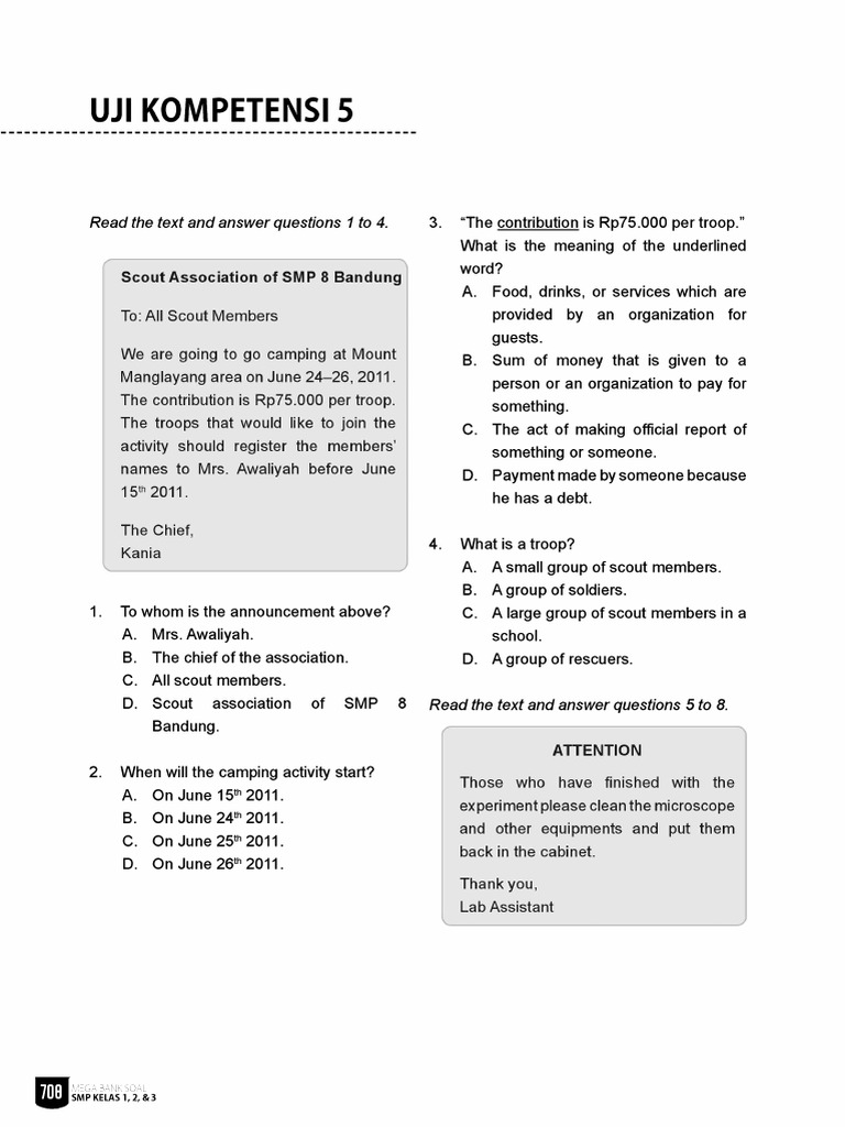 Announcement Text Exercise | PDF