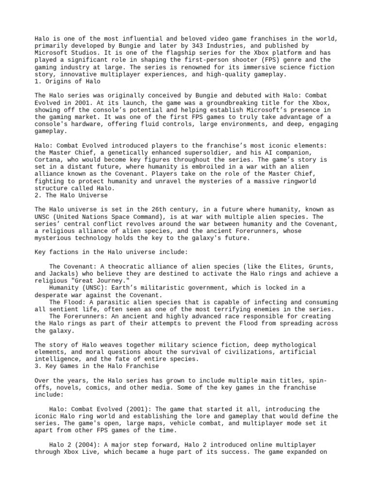 halo | PDF | Factions Of Halo