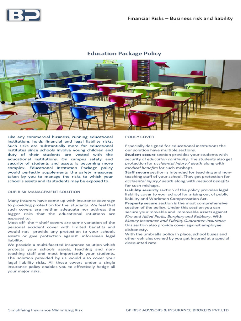 8-Education package | PDF | Insurance | Liability Insurance