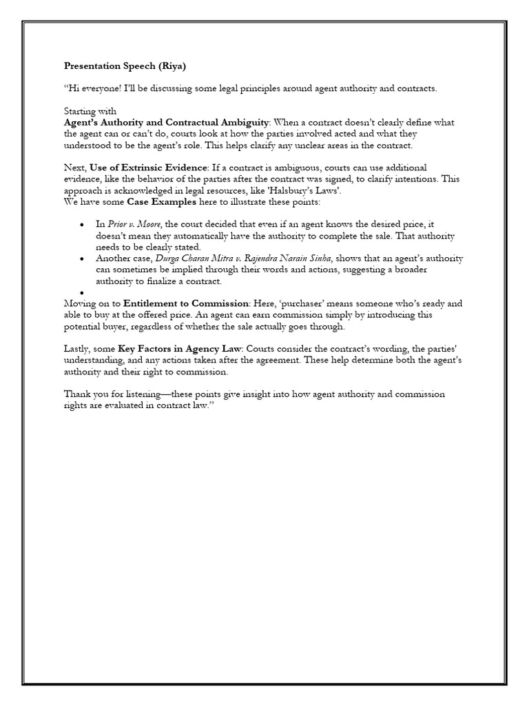 Presentation Speech - Riya | PDF