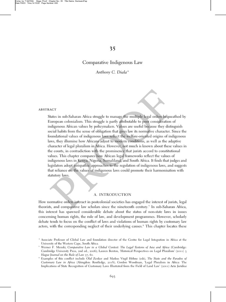 Indigenous Law Values in Africa | PDF | Africa | Justice