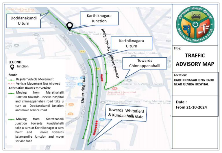 Traffic Advisory Map | PDF