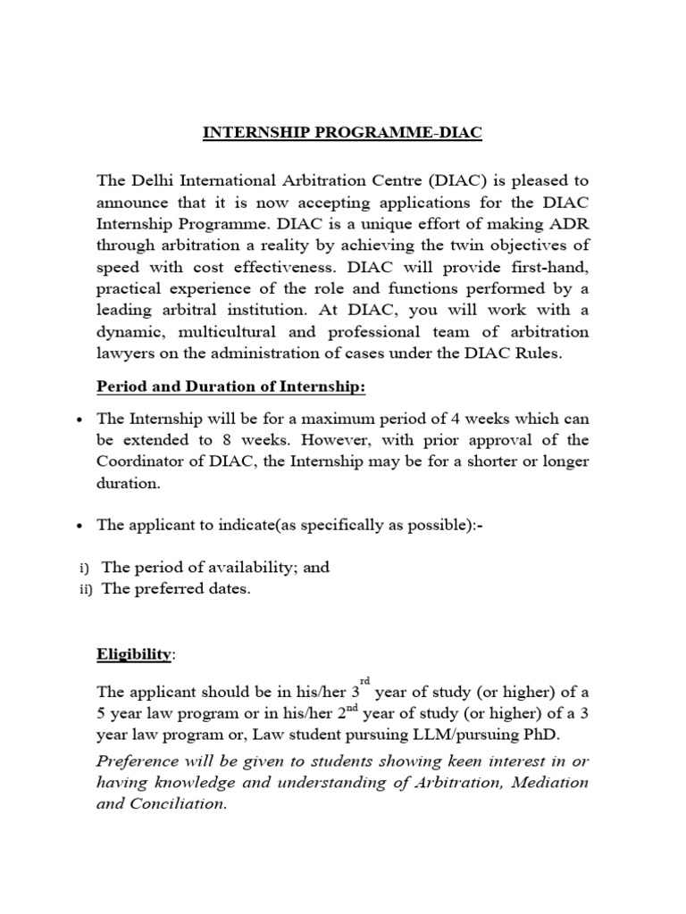 Internship Programme 787793 2hernyt0 | PDF | Alternative Dispute Resolution