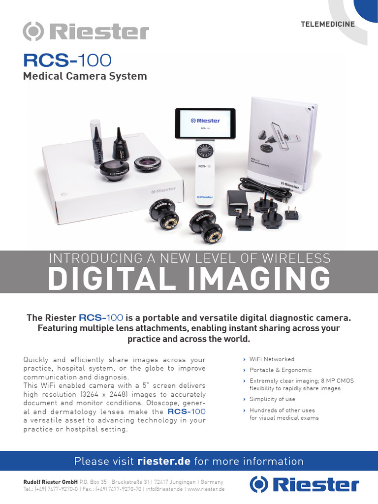 Riester RCS-100 Catalogue EN | PDF | Camera | Digital Camera