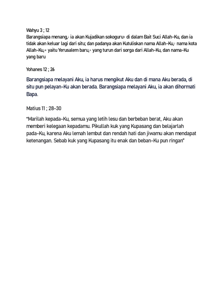 Alkitab Ayat | PDF