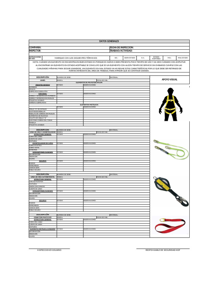 Check List Epp Alturas | PDF | Tecnología