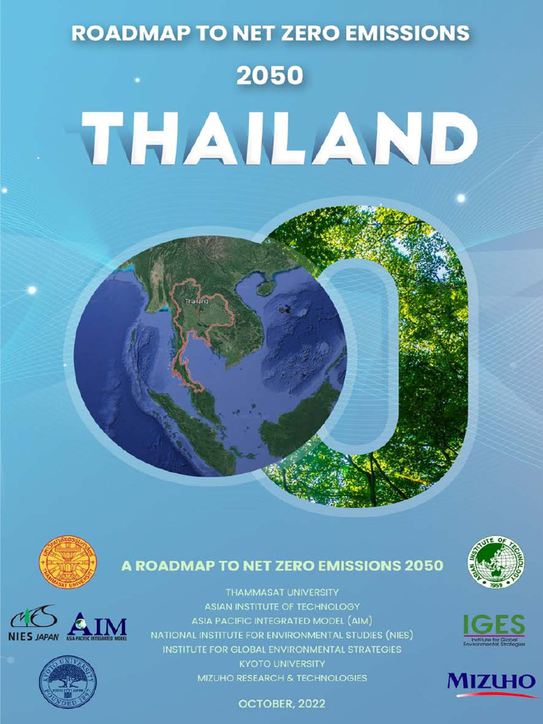 Thailand Net Zero 2050 Roadmap | PDF | Climate Change Mitigation | Carbon Capture And Storage