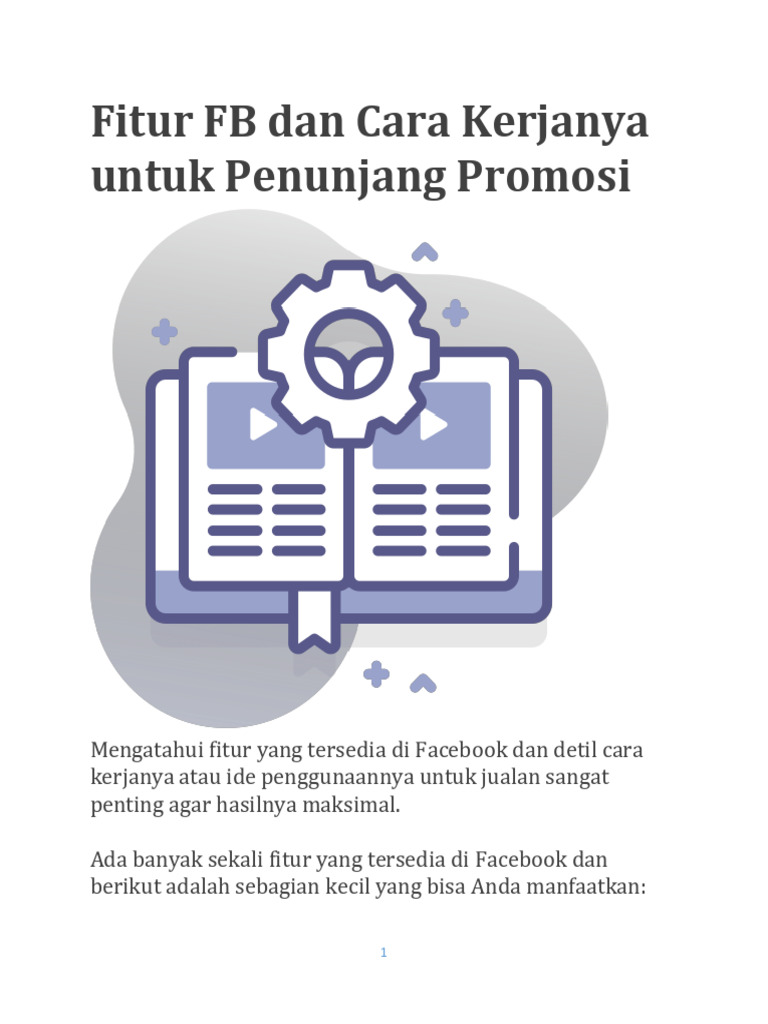 Fitur Facebook untuk Promosi Efektif | PDF | Ilmu Sosial