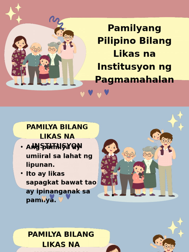 EsP Key Concepts Pamilya Bilang Institusyon | PDF