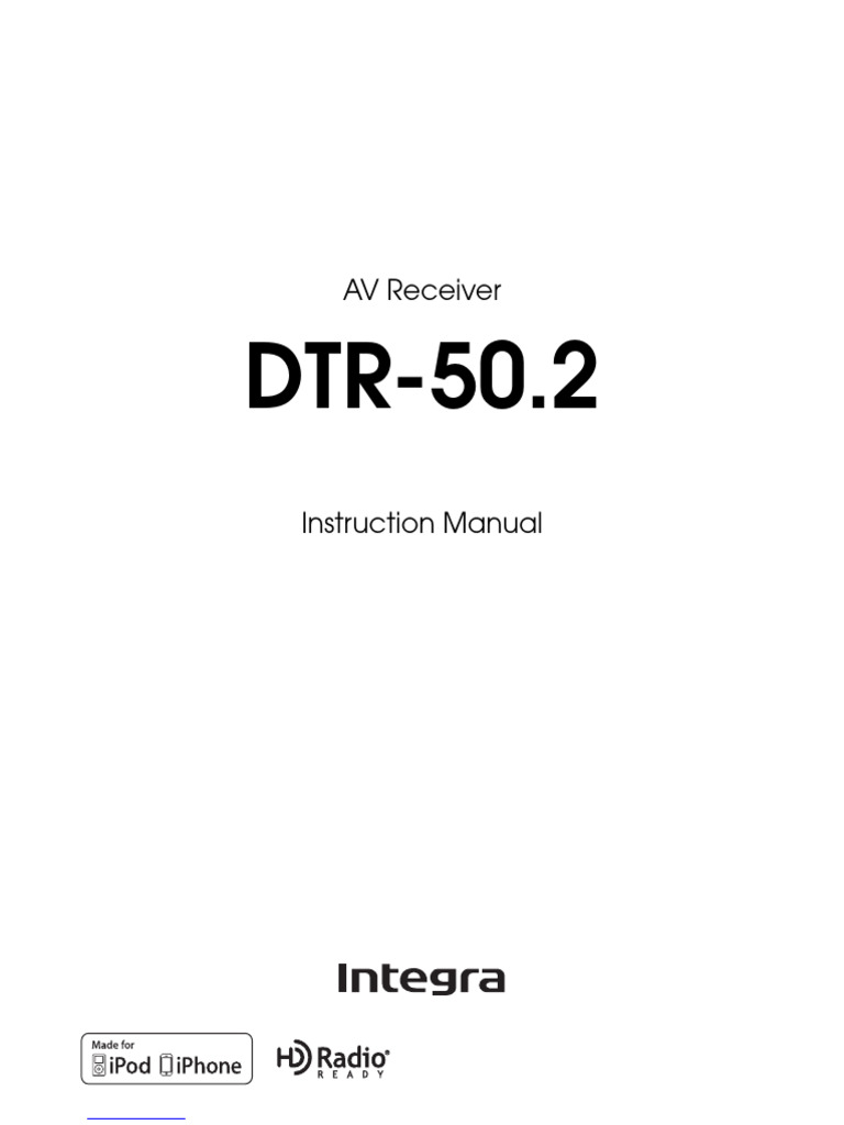 DTR 502 | PDF | I Pod | Hdmi