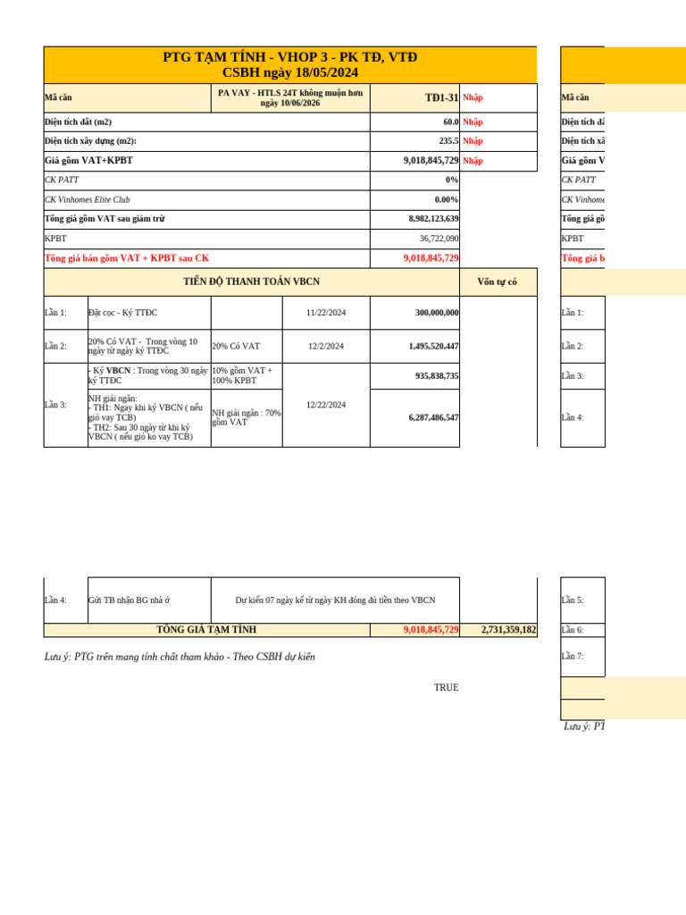 VTĐ, TĐ Ocp3 Nhà Ở 18.05.2024 - Finalll | PDF