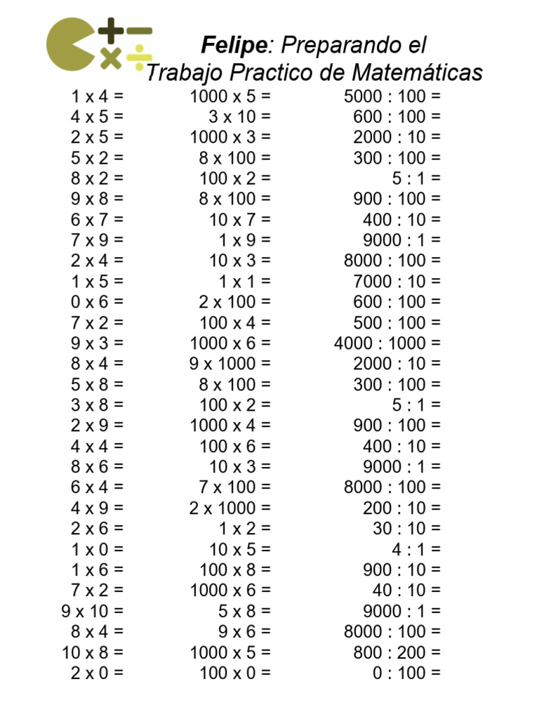Ejercicios de Matematicas | PDF