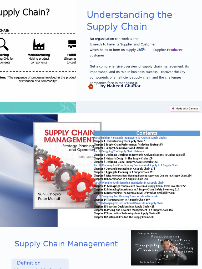 1 Understanding The Supply Chain | PDF | Supply Chain | Supply Chain ...