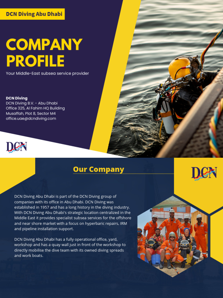 Subsea Services by DCN Diving Abu Dhabi | PDF | Underwater Diving ...